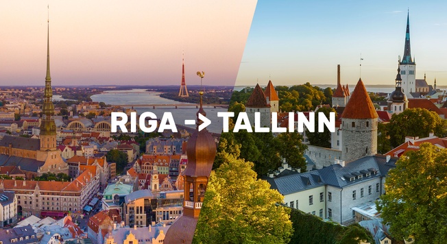 Riga → Tallinn Sightseeing Tour Bus